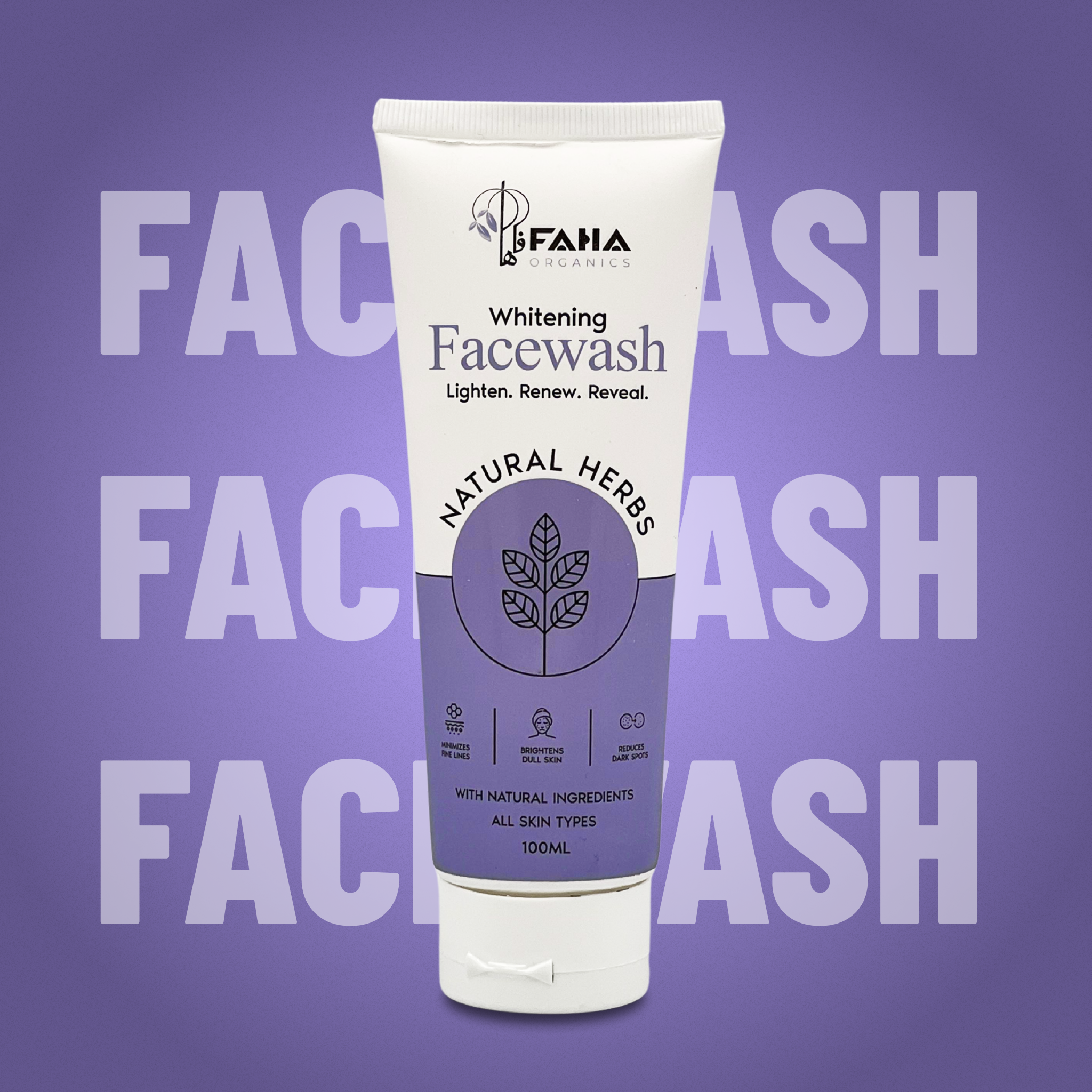 Whitening FaceWash Refresh and Oil Control – FAHA Organic's
