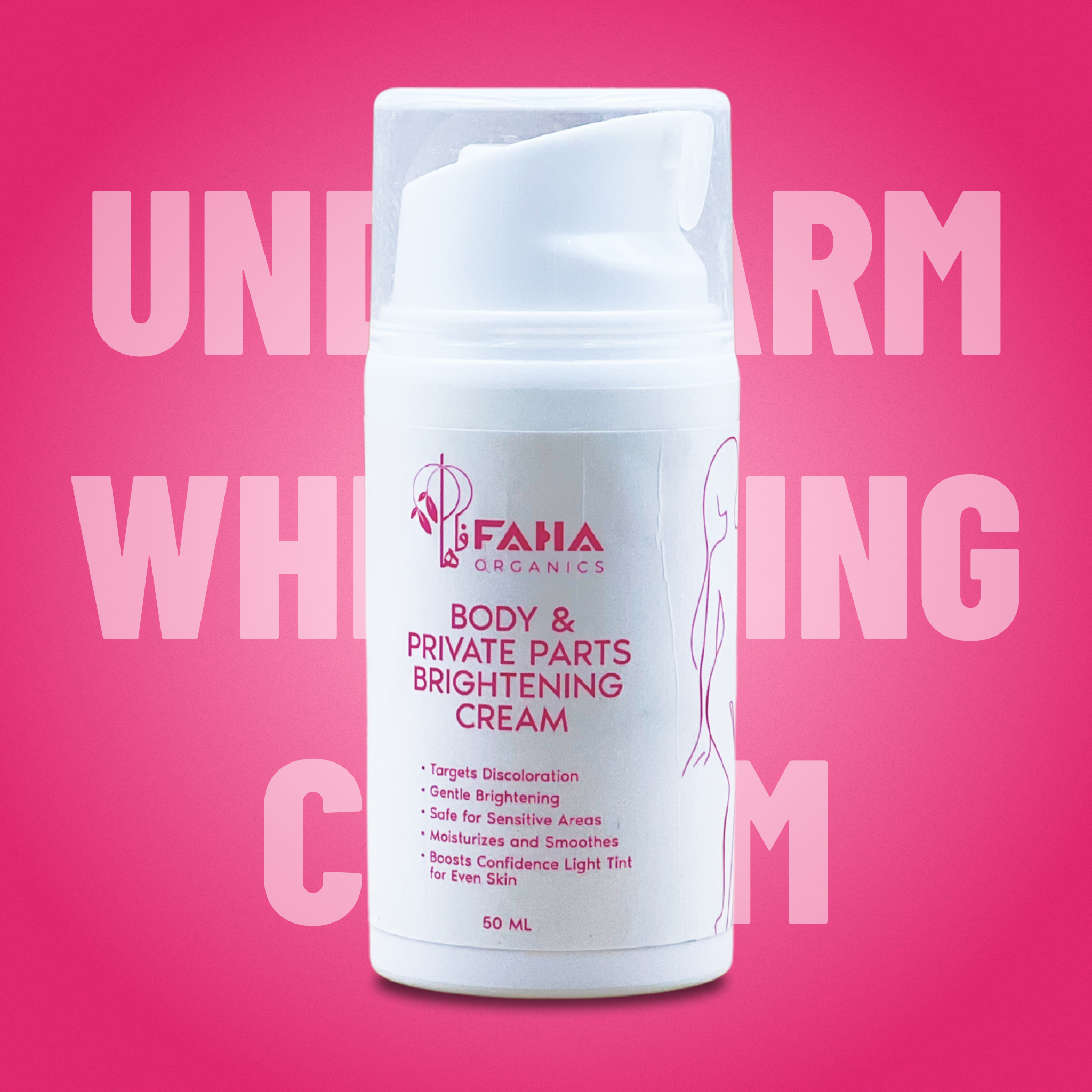 Body & Private Parts Whitening Cream – FAHA Organic's